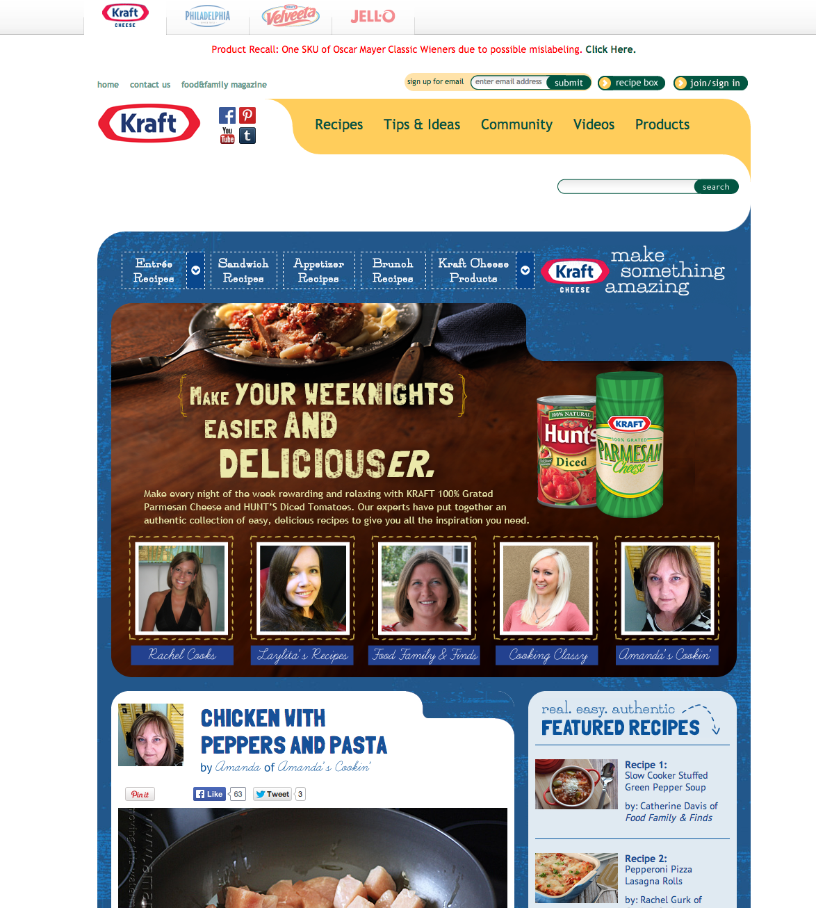 Amanda's Cookin' and Kraft Cheese - Amanda FormaroAmanda Formaro